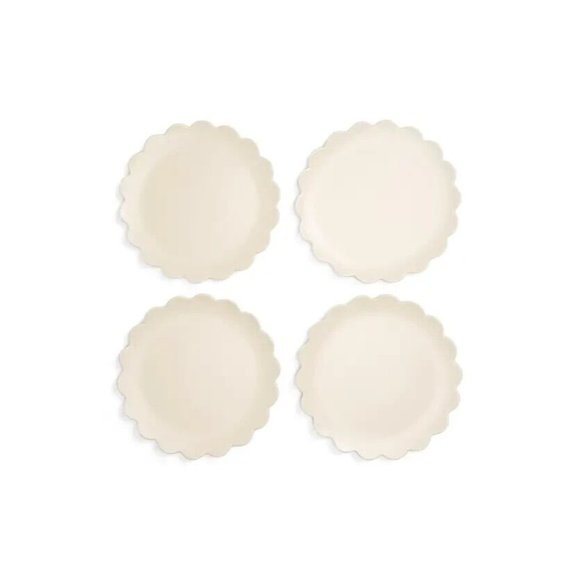 Rachel Parcell | Dining | Rachel Parcell Set Of 4 Petal Dinner Plates ...